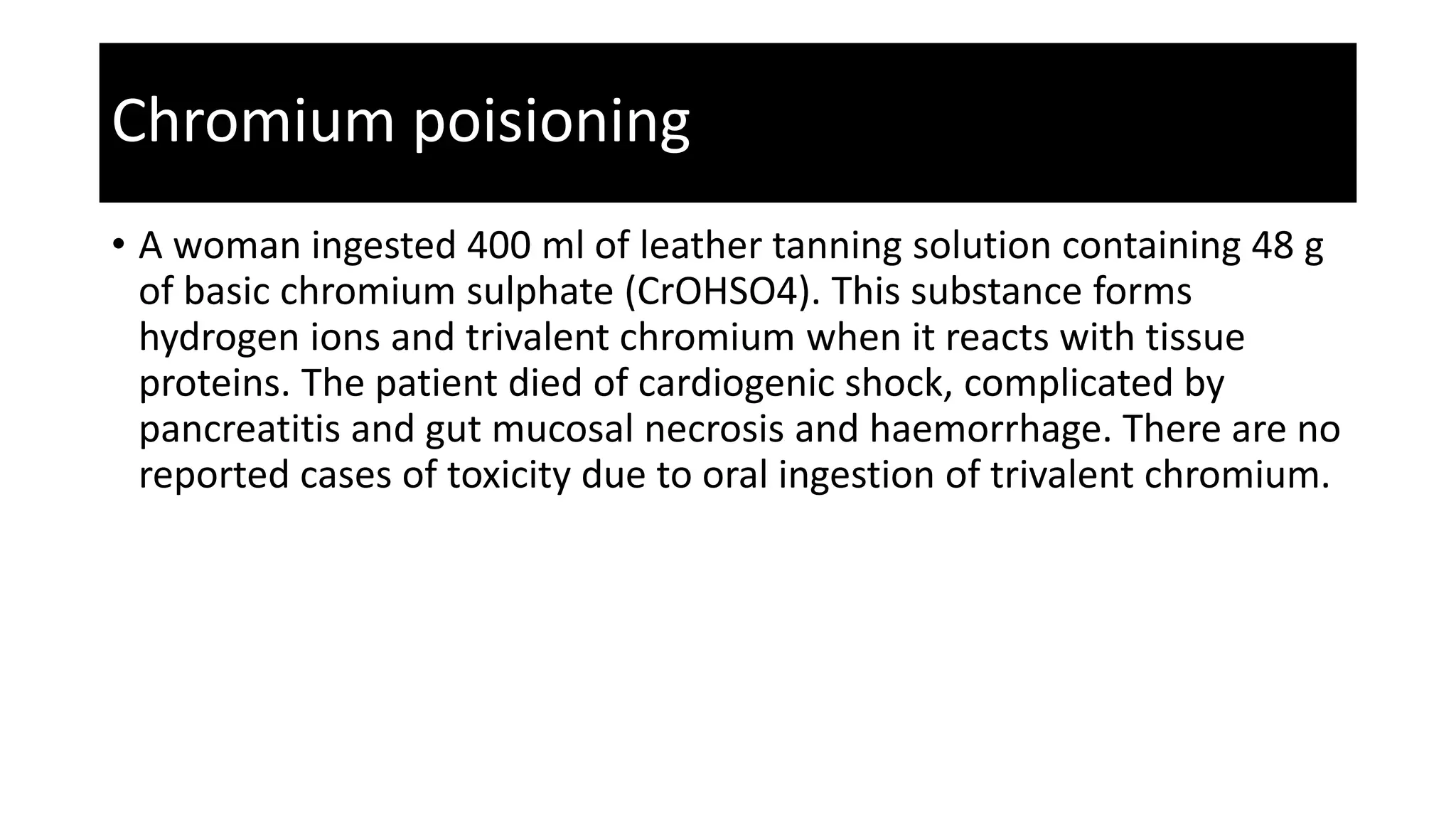 Examples of poisoning | PPTX