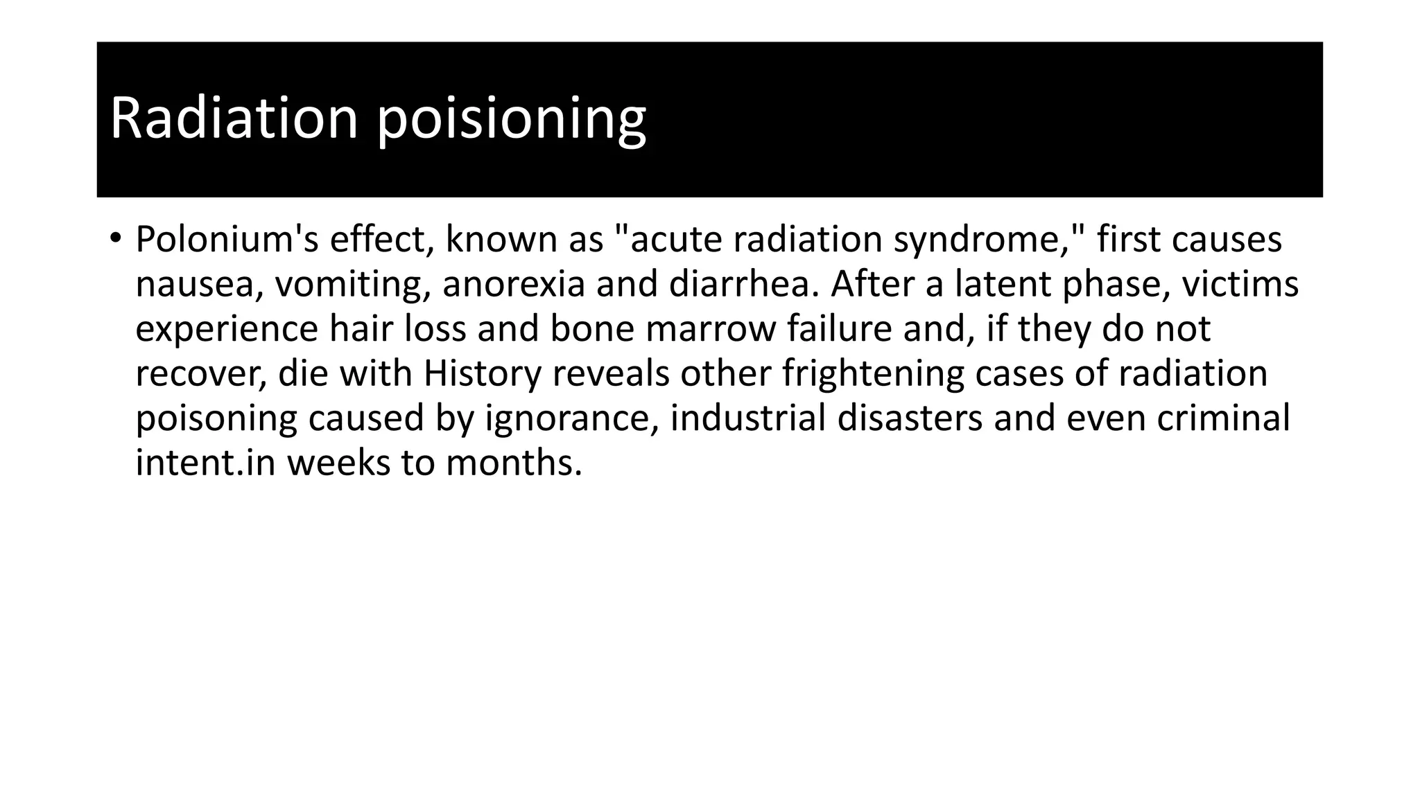 Examples of poisoning | PPTX