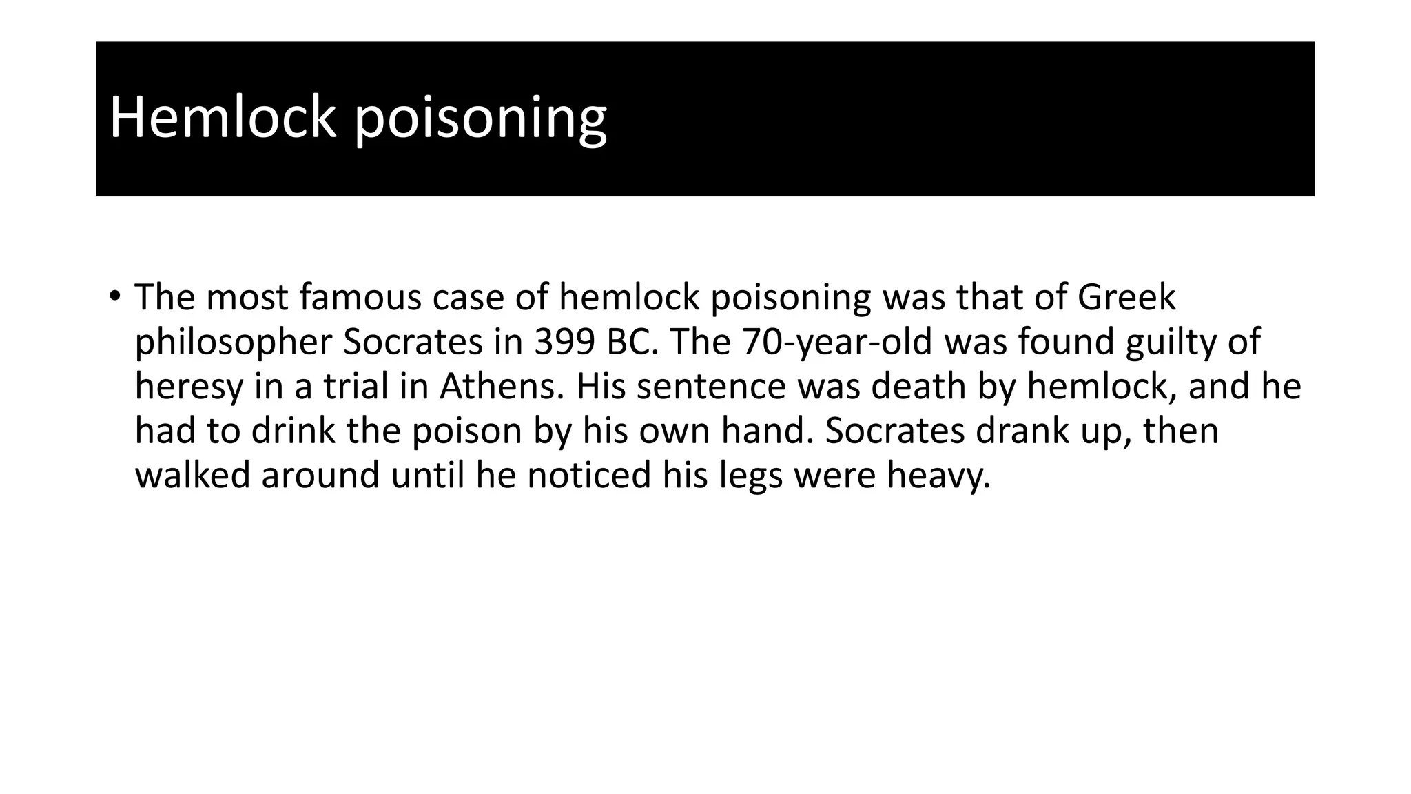 Examples of poisoning | PPTX