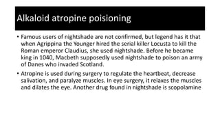 Examples of poisoning | PPTX