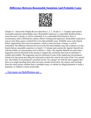 Examples Of Probable Cause | PDF