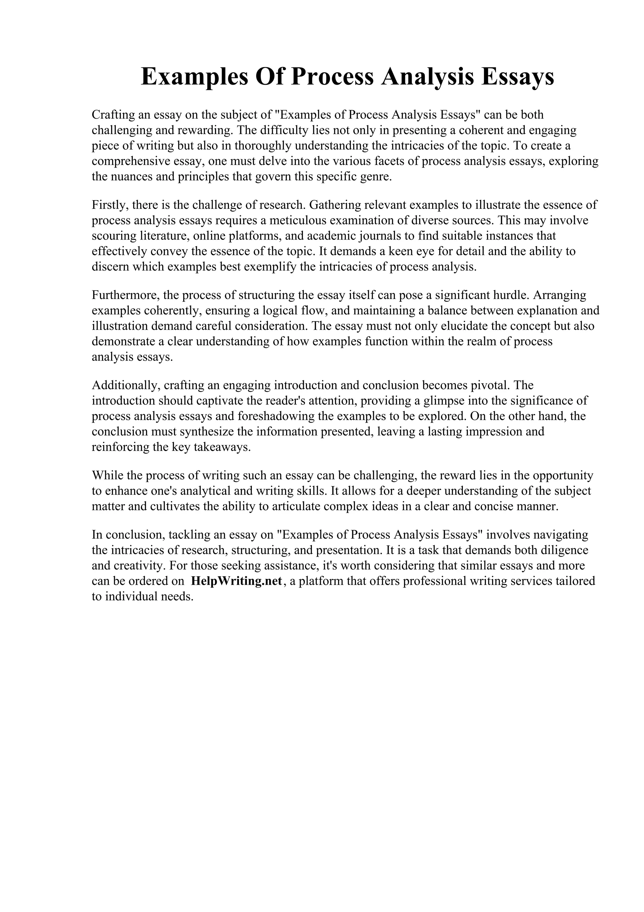 Examples Of Process Analysis Essays.pdf