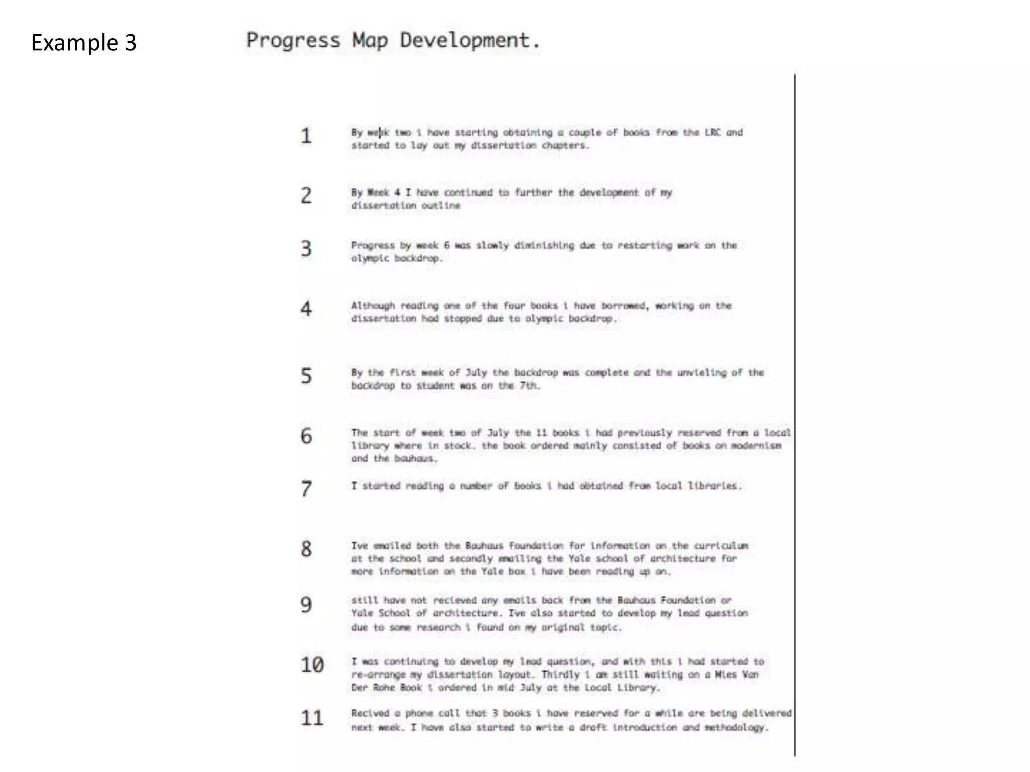 Examples of progress maps | PPTX