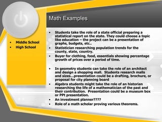 Examples of project based learning | PPT