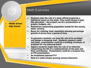 Examples of project based learning | PPT