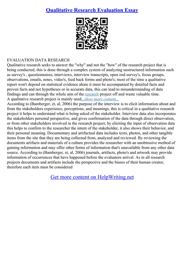 Examples Of Research Essays | PDF