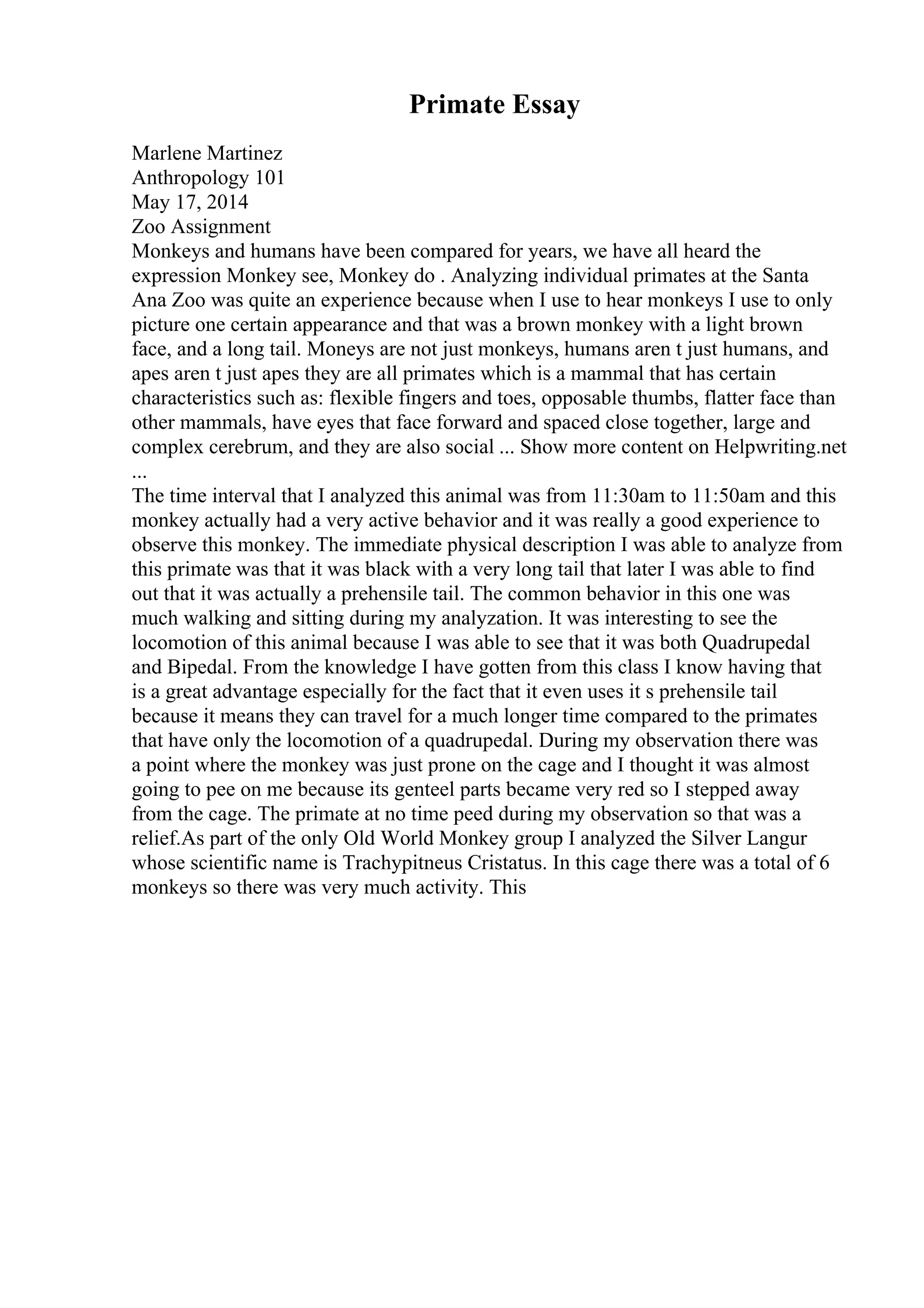 Examples Of Response Essays | PDF