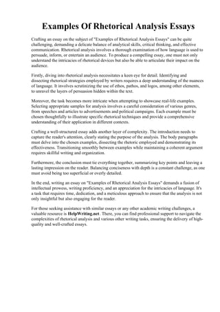 Examples Of Rhetorical Analysis Essays.pdf