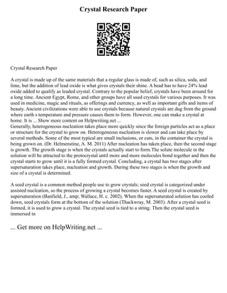 Examples Of Science Paper Abstract Writing A Scienti | PDF