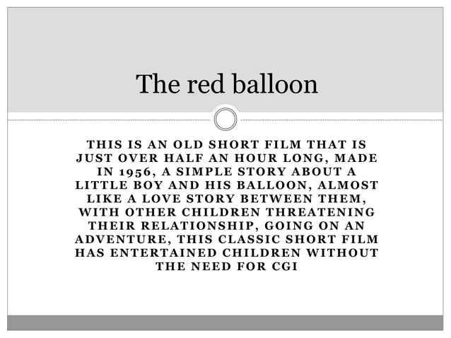 Examples of short films | PPT