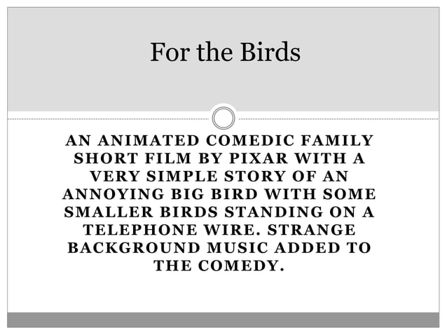 Examples of short films | PPT
