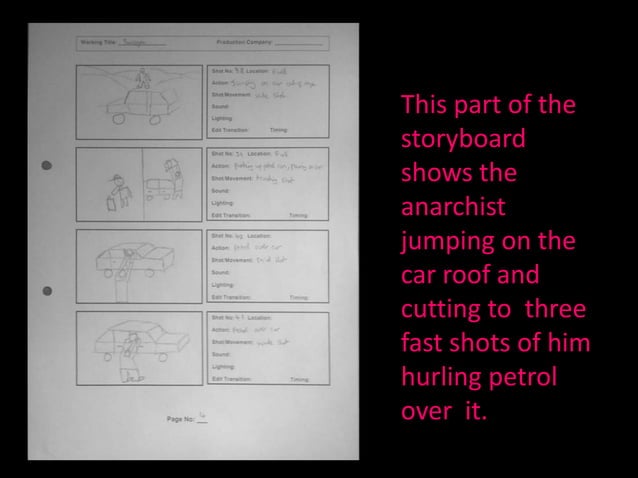 Examples of shots of our storyboard | PPTX
