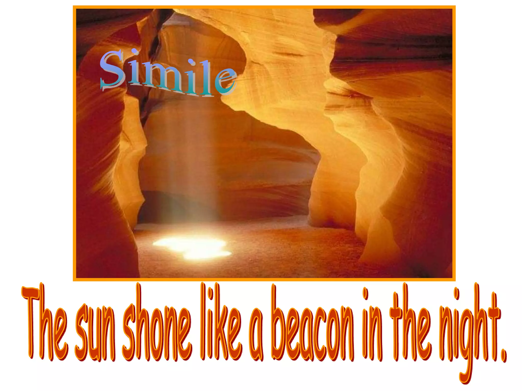 Examples of similies and metaphores power point | PPSX