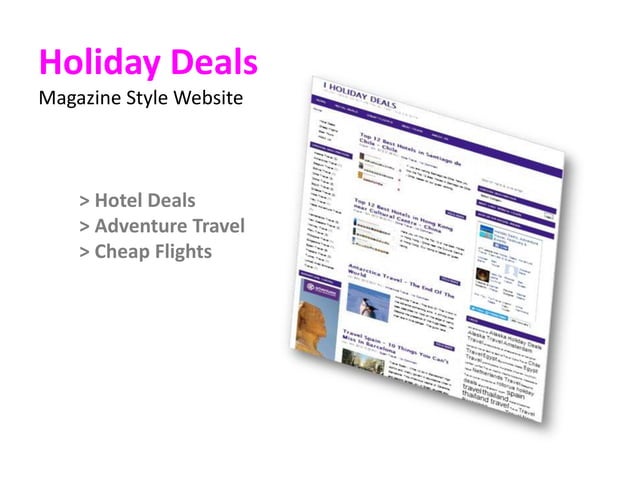 Examples of some websites I made | PPT