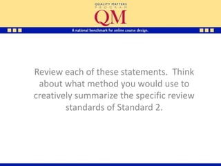Examples of Standard 2 Statements | PPT
