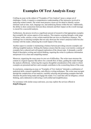 Examples Of Text Analysis Essay.pdf