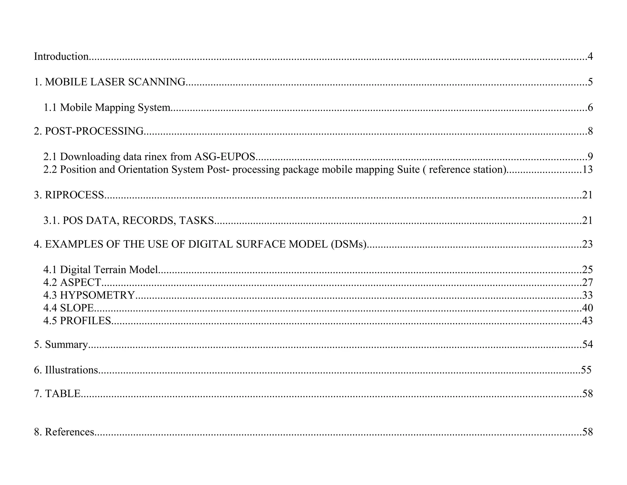Examples of the use lidar based on the mobile laser scanning | PDF