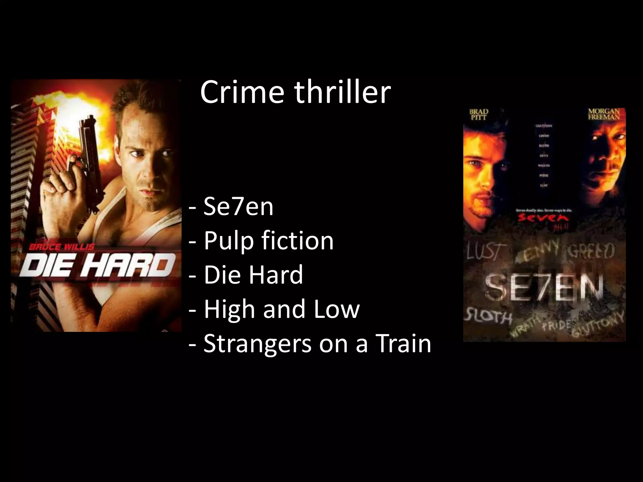 Examples of thriller films | PPT