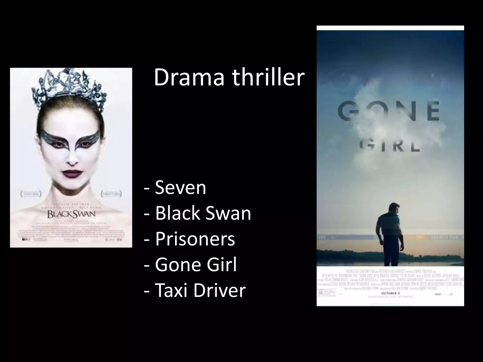 Examples of thriller films | PPT