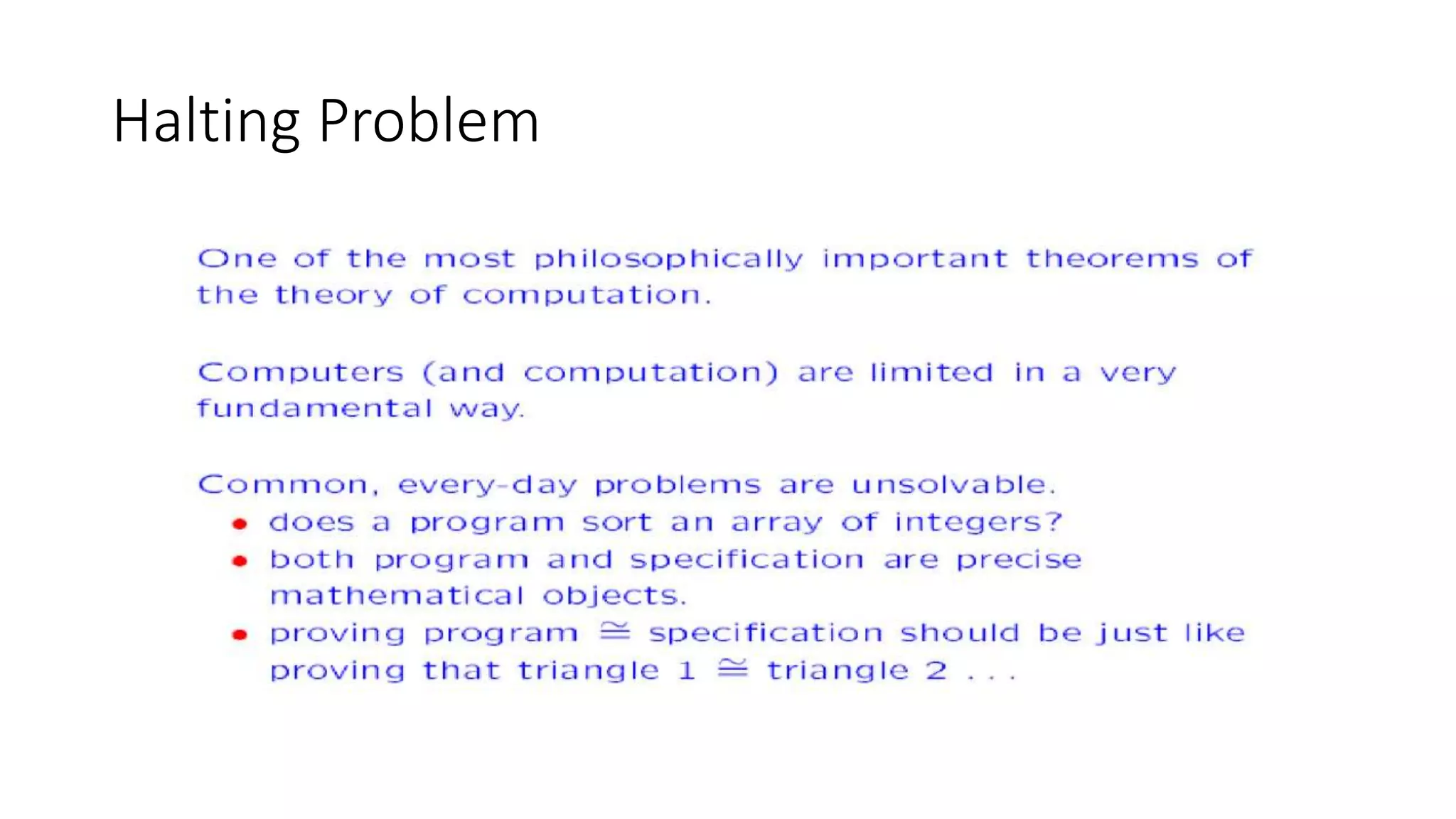 Examples Of Undecidable Problems And Problems Pptx