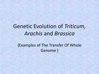 Examples of whole genome transfer | PDF