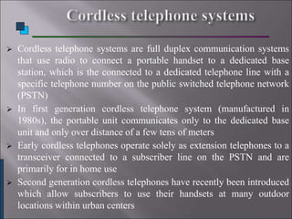 Examples of wireless communication systems | PPT
