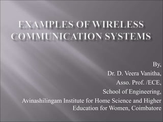 Examples of wireless communication systems | PPT