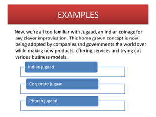 Examples on jugaad | PPTX