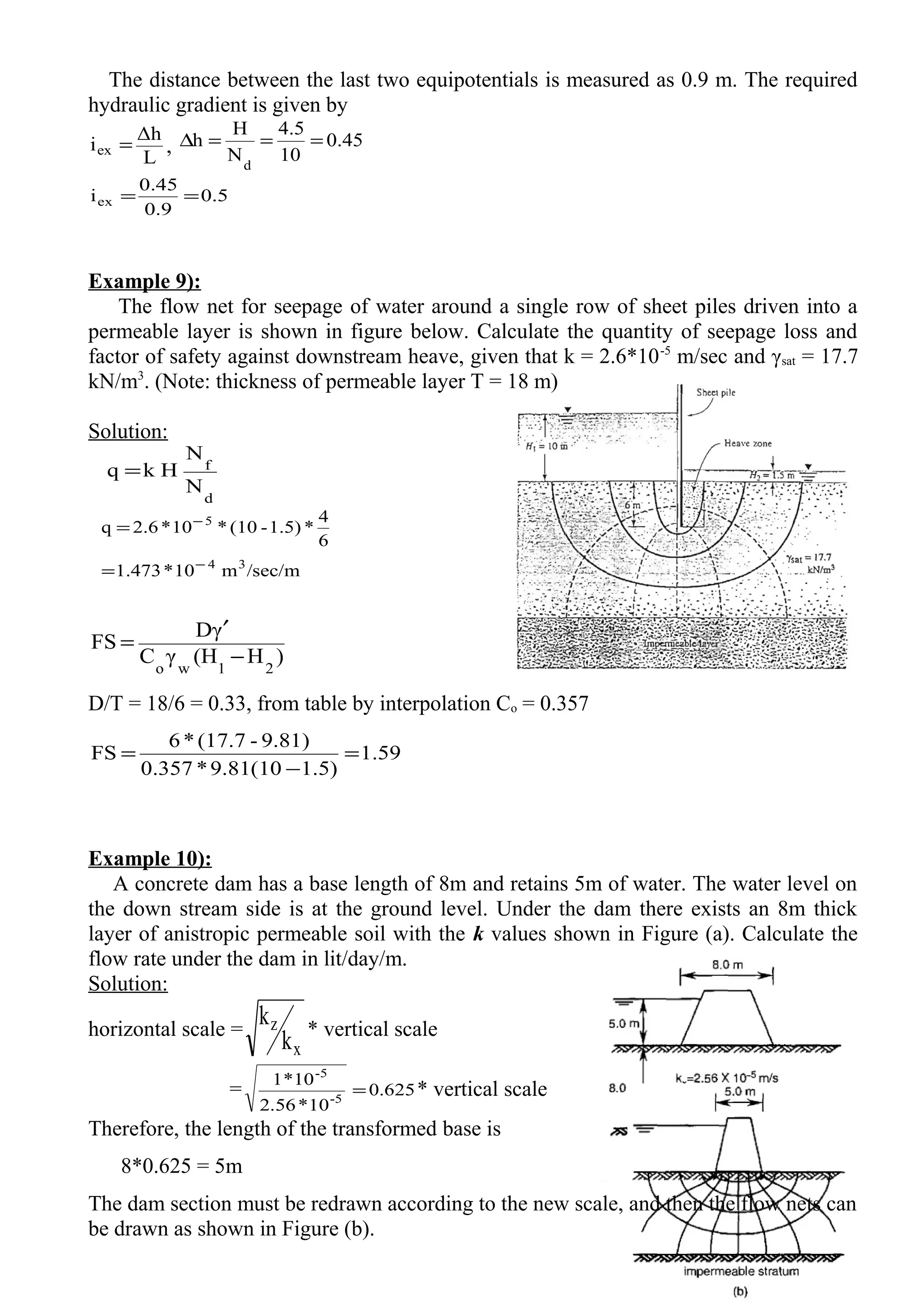 Examples on seepage | DOC