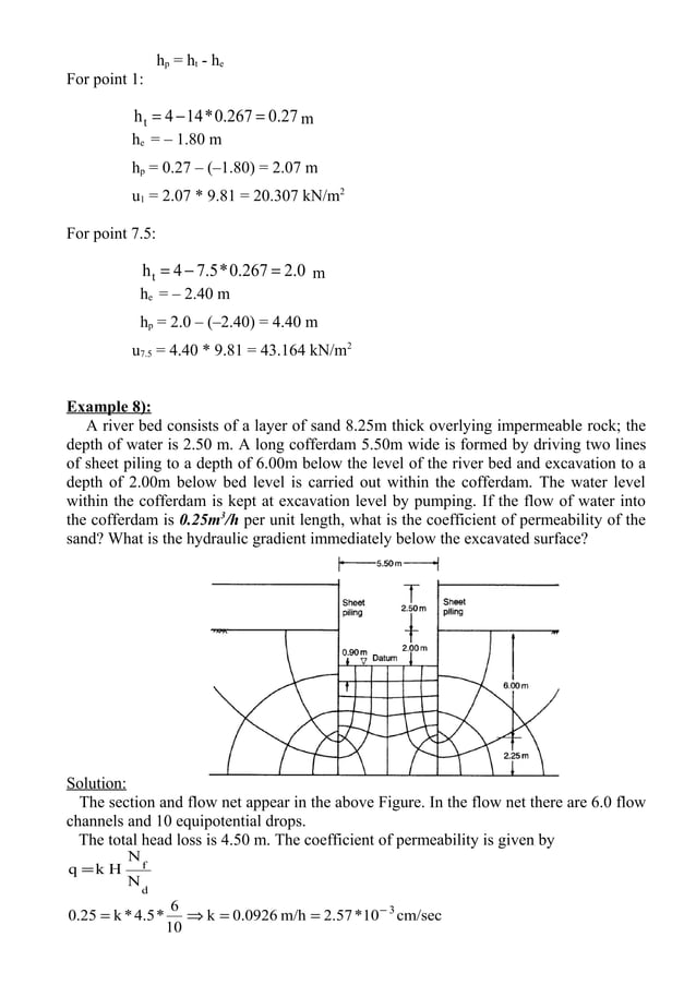 Examples on seepage | DOC | Geology | Science