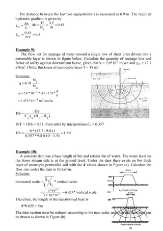 Examples on seepage | DOC