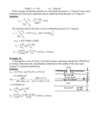 Examples on total consolidation | DOC