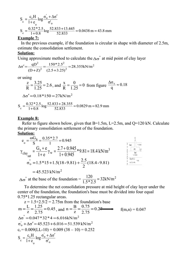 Examples on total consolidation | DOC