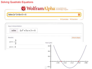 WolframAlpha Examples part 3 | PPT