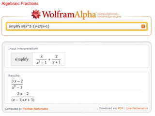 WolframAlpha Examples part 3 | PPTX | Physics | Science
