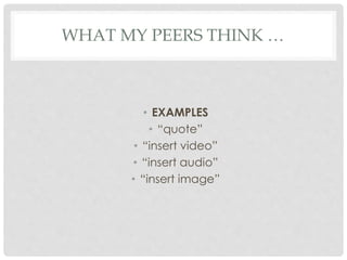 Examples pres | PPTX