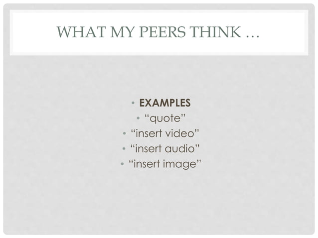 Examples pres | PPTX