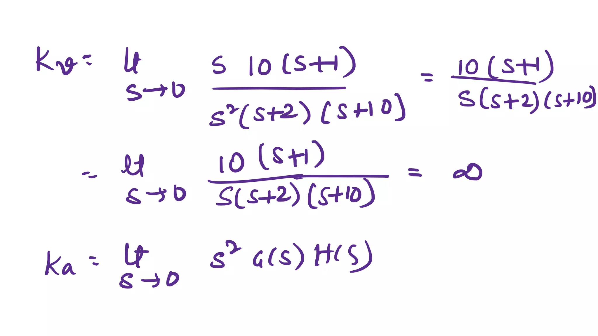 Exampless On Steady State Error And Error Constants Ppt