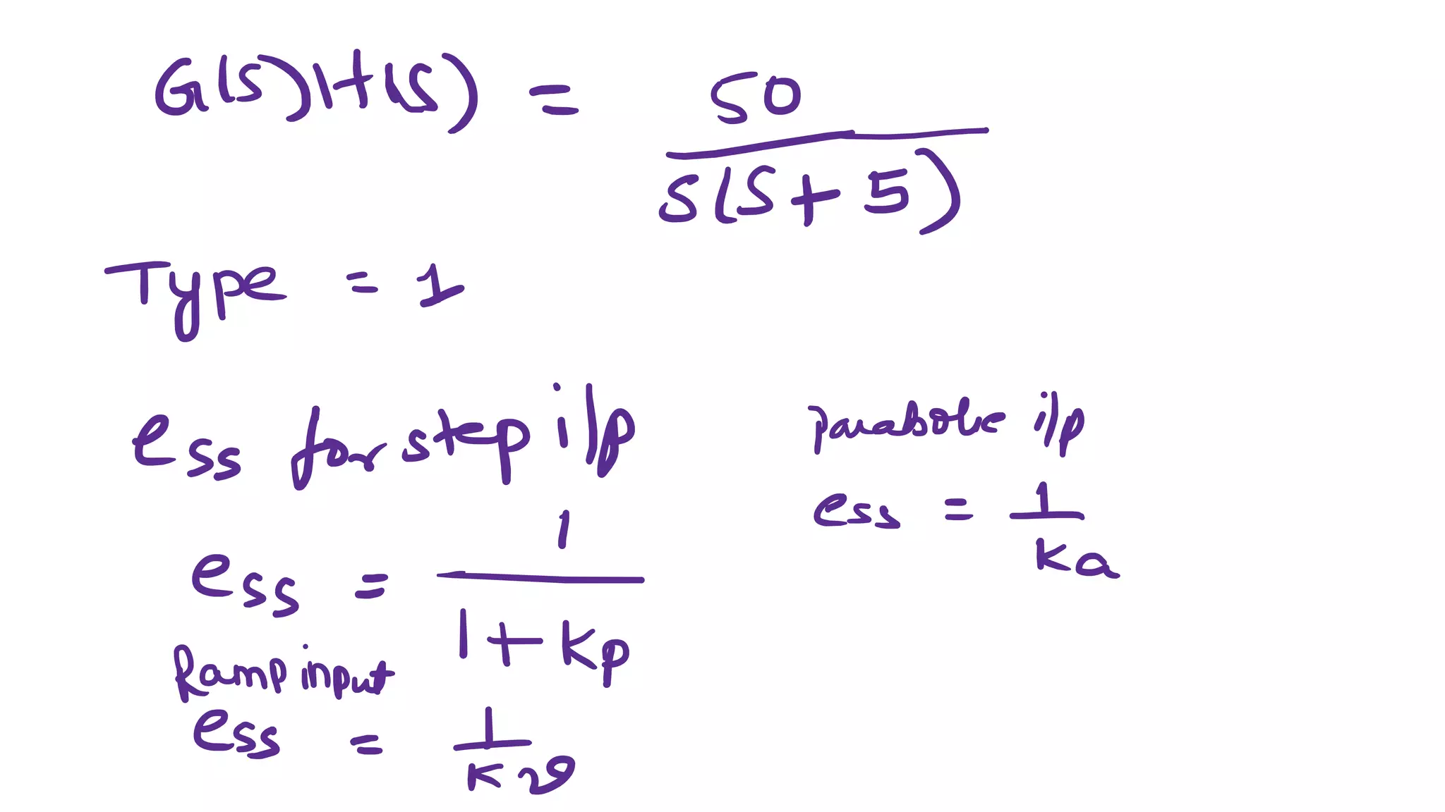 Exampless on steady state error and error constants | PPT