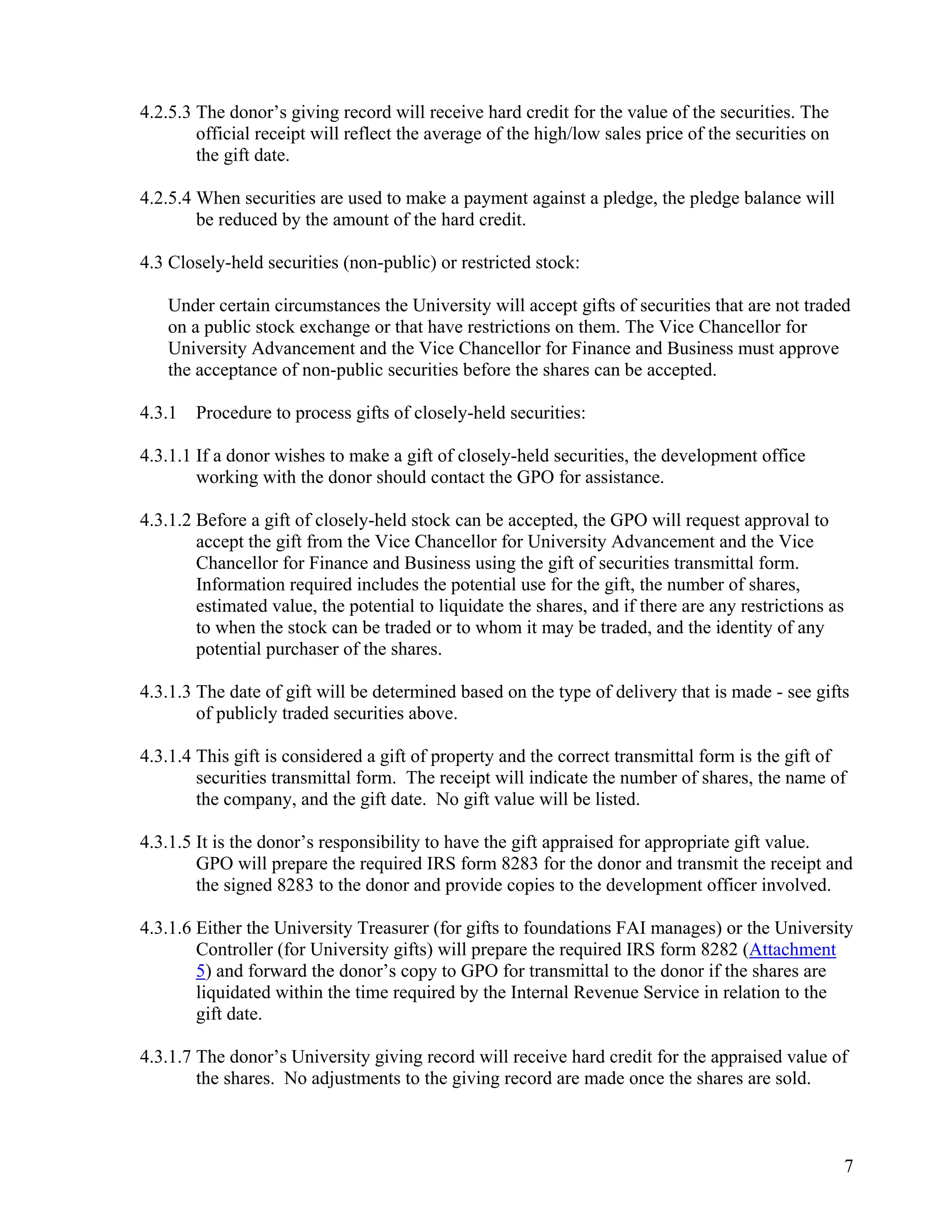 Example standard operating procedures for gift giving | PDF