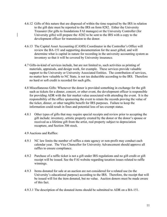 Example standard operating procedures for gift giving | PDF