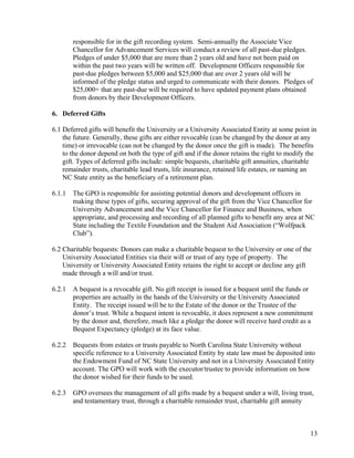 Example standard operating procedures for gift giving | PDF