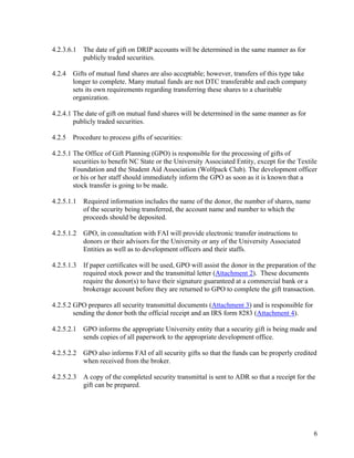 Example standard operating procedures for gift giving | PDF