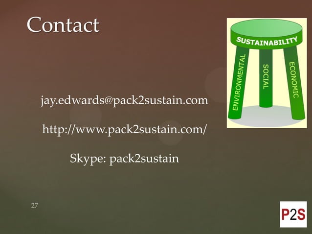 Example sustainability assessment pack2 sustain | PPT