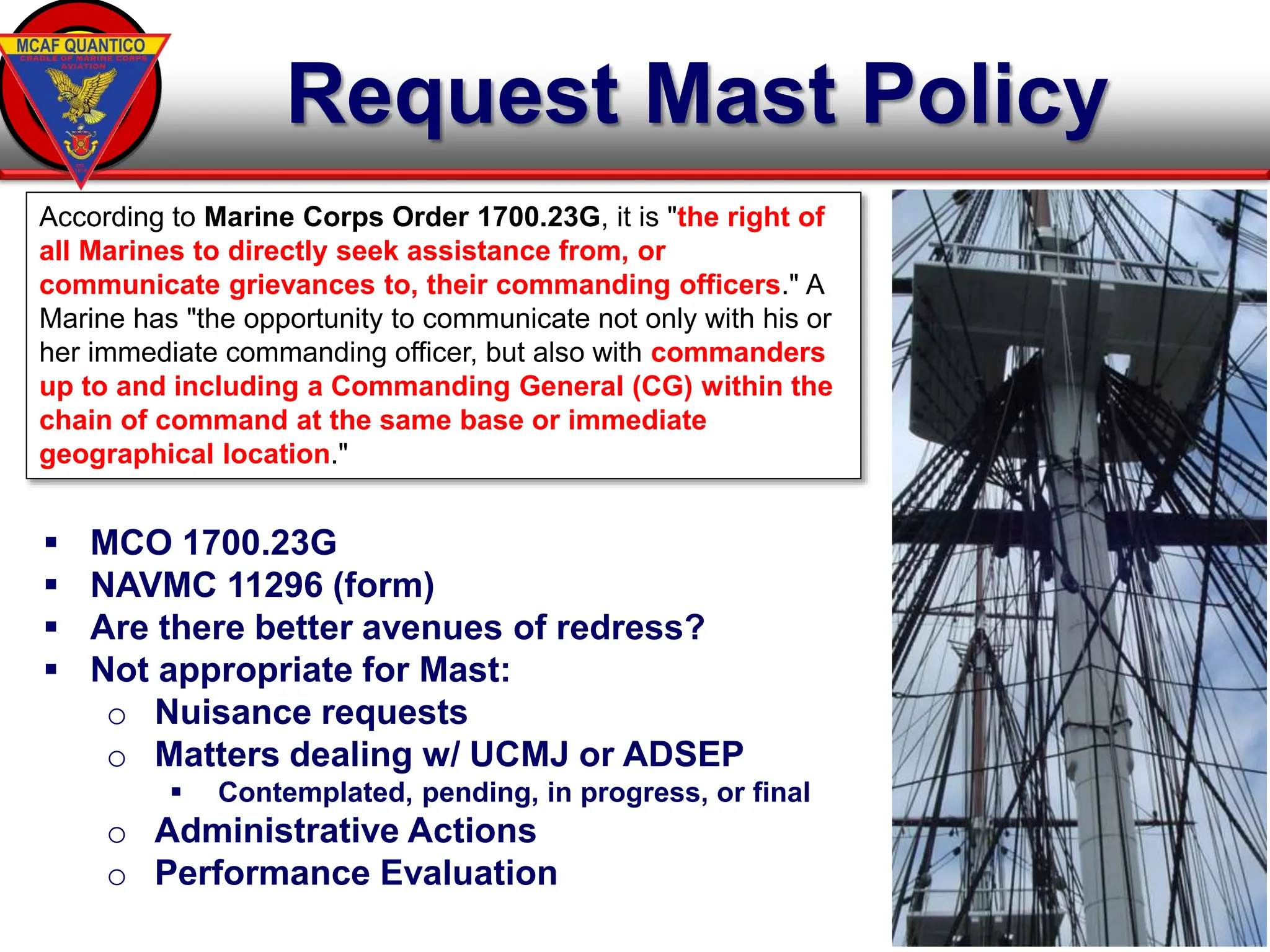 EXAMPLE Unit-Level Request Mast Class.pptx
