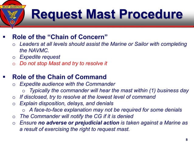 EXAMPLE Unit-Level Request Mast Class.pptx