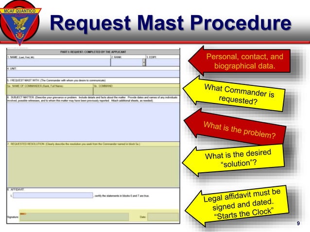 EXAMPLE Unit-Level Request Mast Class.pptx