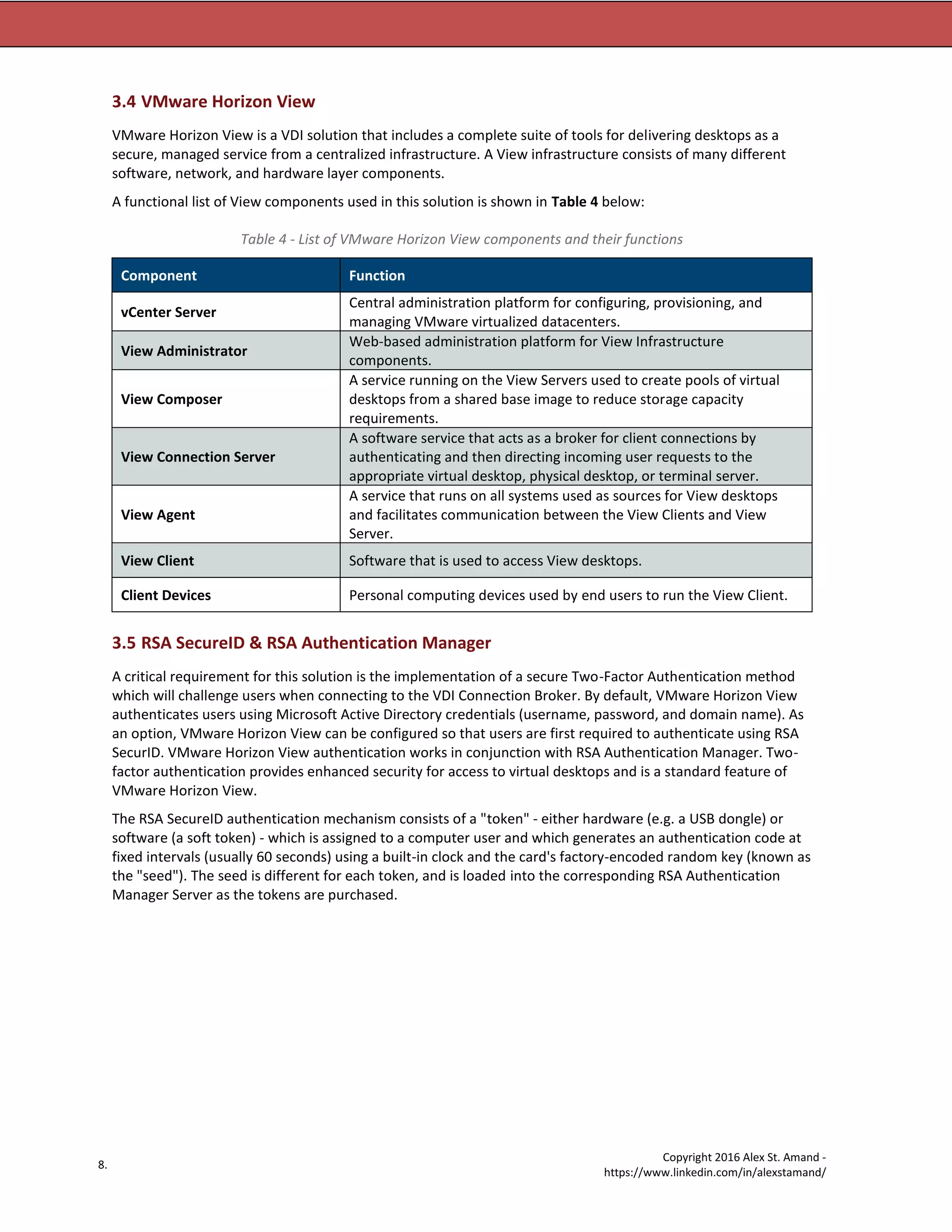 Example VDI Solution Architecture | PDF