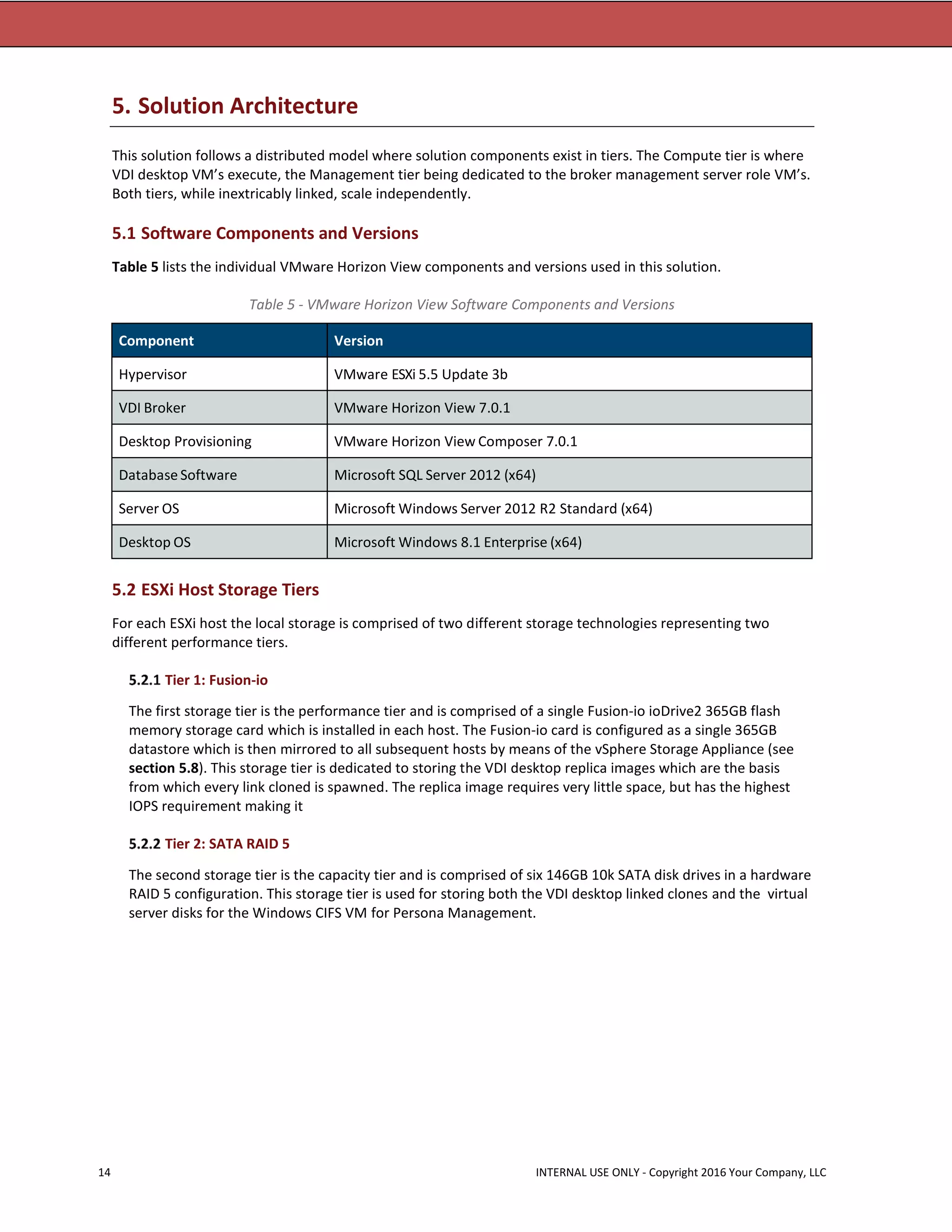 Example VDI Solution Architecture | PDF