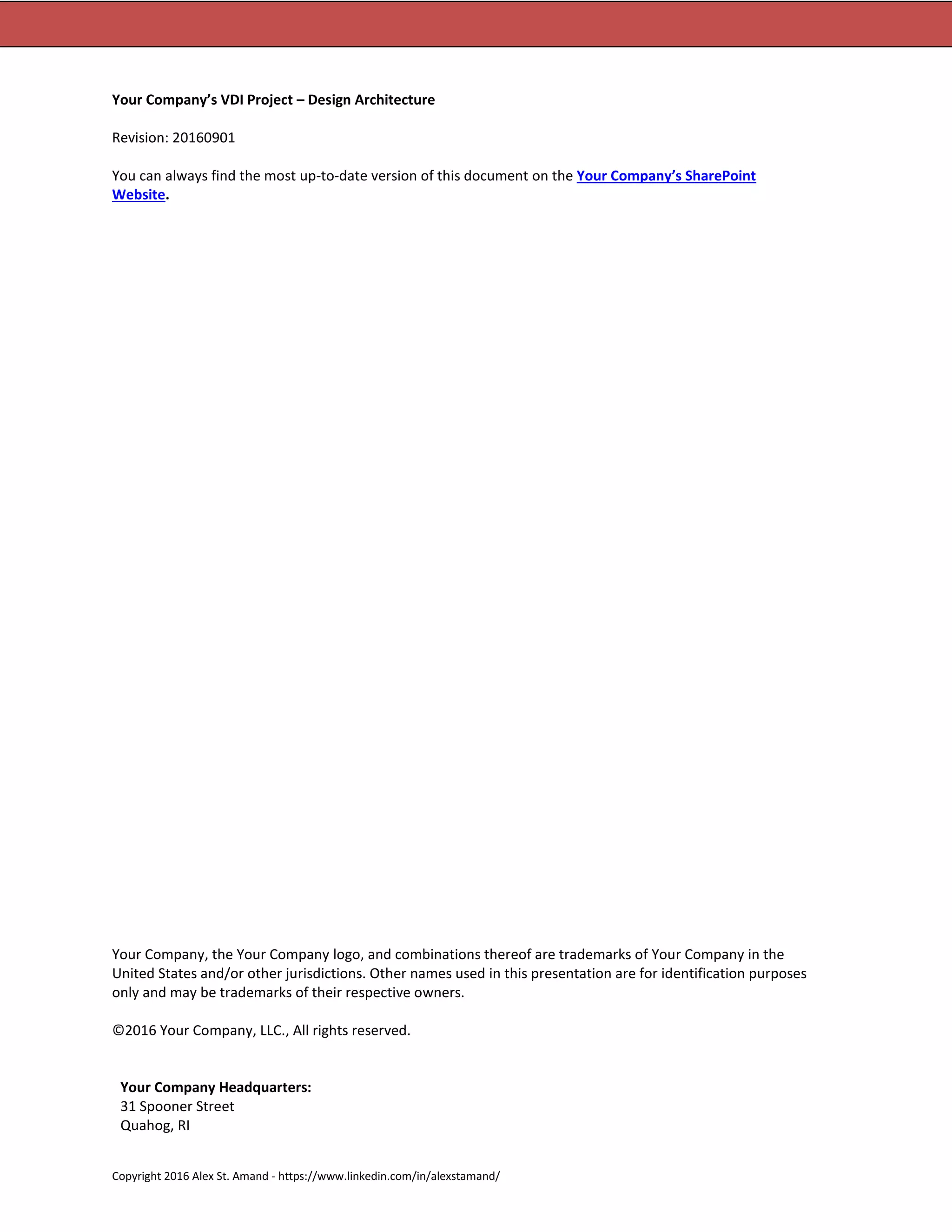 Example VDI Solution Architecture | PDF